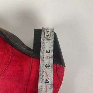Justin Boots | Shoes | Vintage 7s Justin Red Suede Cowgirl Boots 6 B ...